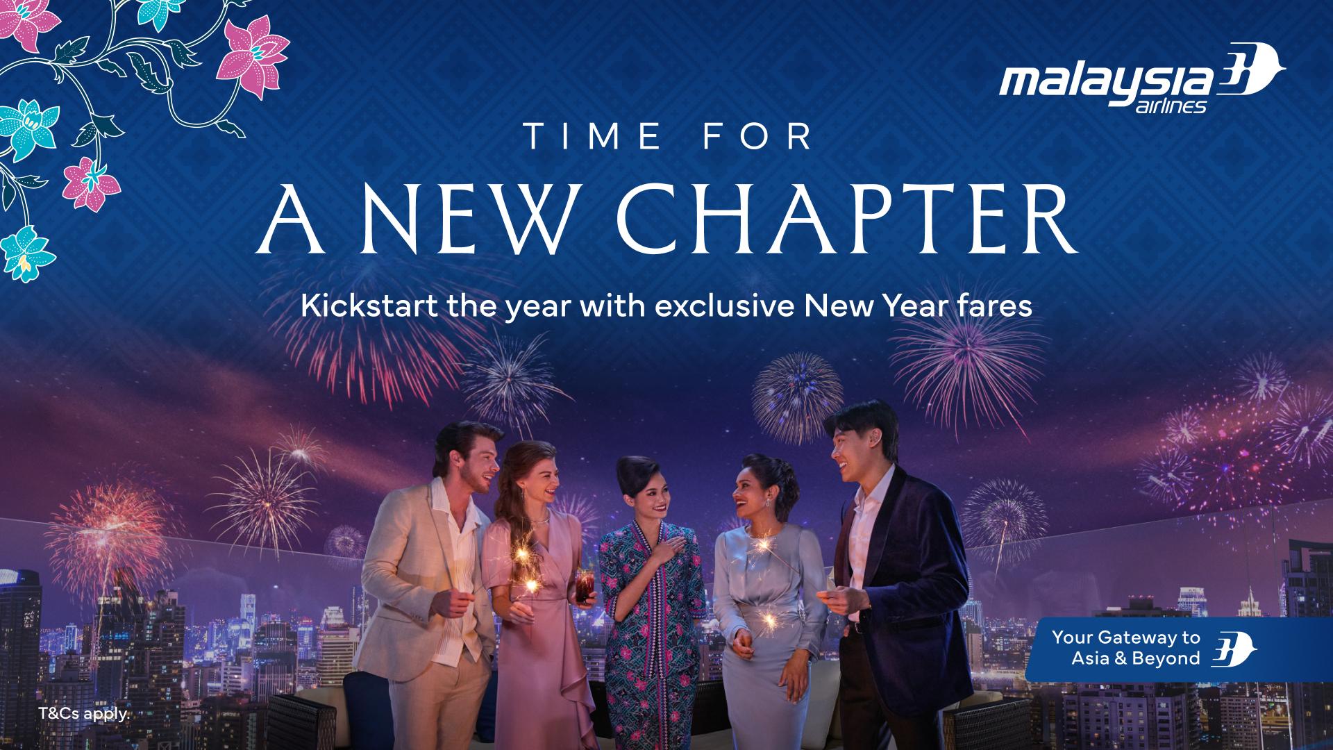 Malaysia Airlines launches its “Time for New Chapters” global campaign